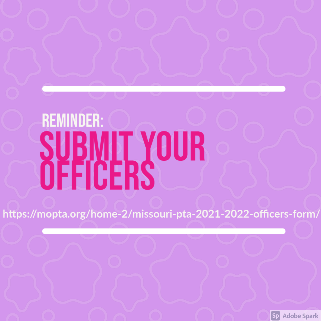 Reminder: Submit Your Officers – Springfield Council of PTAs